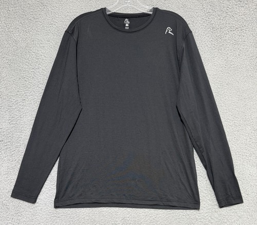 Rhoback Blitz Tech Shirt Performance Long Sleeve Stretch Mens Medium Black | eBay