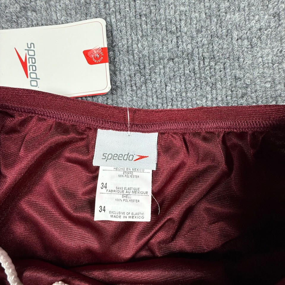 Vintage Speedo Racing Briefs Mens Size 34 Swimwear Bottom Deep Maroon ...
