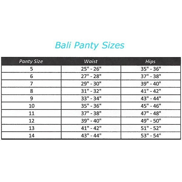NOS Bali Skimp Skamp Panties Style 2633, Black, Size 11 (4XL) | eBay