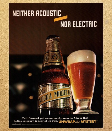 Negra Modelo Dark Beef Imported Alcohol - Magazine Print Ads Ephemera ...