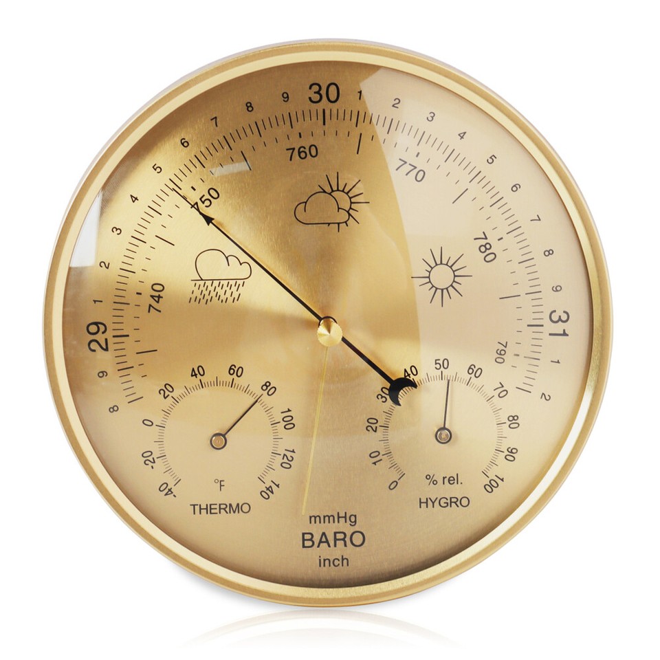 Wall Hanging 3 in 1 Barometer Weather Station Thermometer Barometer In ...