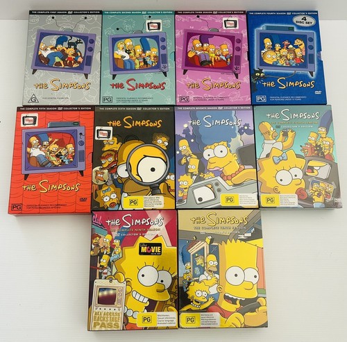 The Simpsons - Seasons 1-10 Complete Series DVD Box Sets - 7 /8 / 10 ...