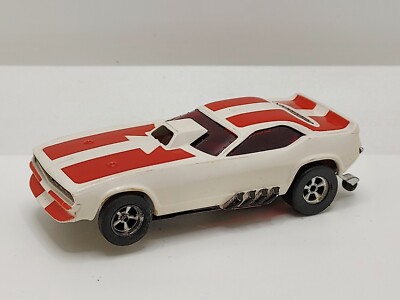 1971 AURORA AFX PLYMOUTH CUDA FUNNY CAR WHITE/RED SLOT NEAR MINT 100% ...