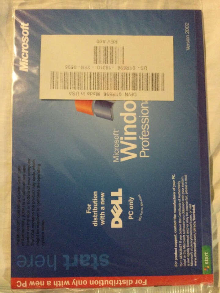 Microsoft Windows XP Pro dell w book | eBay