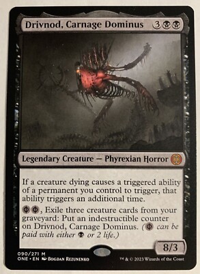 MTG Drivnod, Carnage Dominus (Phyrexia: All Will Be One) 090/271 Mythic ...