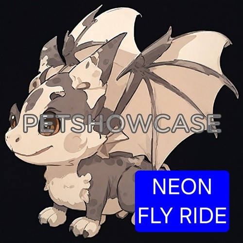 Adopt A Pet From Me Neon Fly Ride Chocolate Chip Bat Dragon | eBay UK