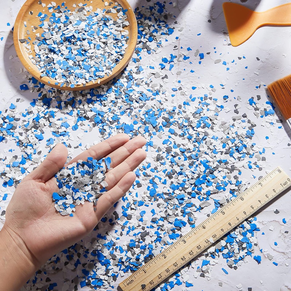 Timtin 700 G/ 1.54 Lb Blend Decorative Color Chips Concrete Floor ...