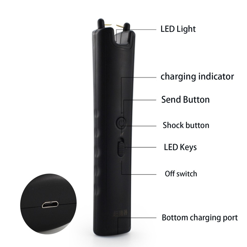 USB Portable Cattle Prod Stick Electric Livestock Prodder For Cow Pig ...