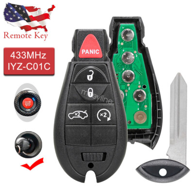 For 2011 2012 2013 Dodge Durango Keyless Entry Remote Key Fob IYZ-C01C ...