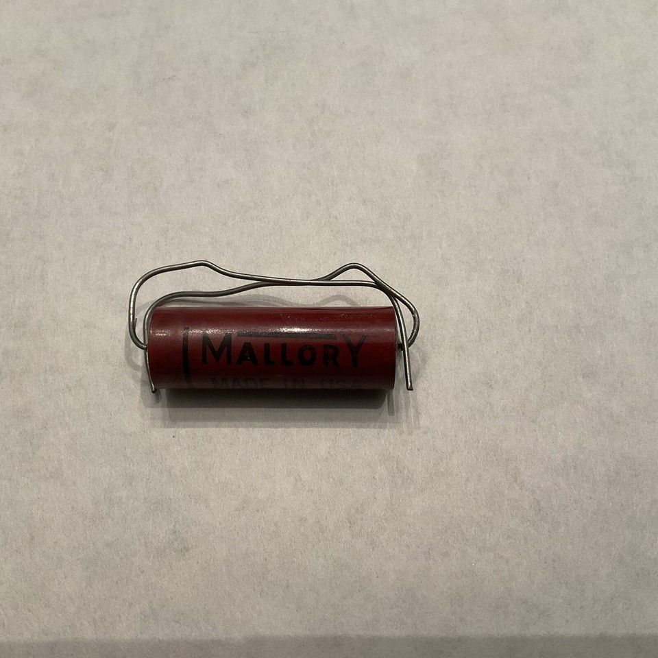 Mallory Gem 613 PAPER CAPACITOR .03 MFD 600V Wax Mold Paper Fender ...