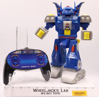 Blue Battle Robot W/ Remote Control 2001 Goldlok Toys Sharper Image 12 ...