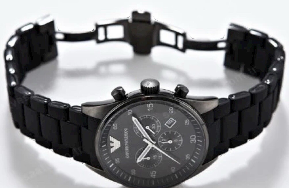 Emporio Armani AR5889 Sportivo 43 mm Black Stainless steel Case with ...