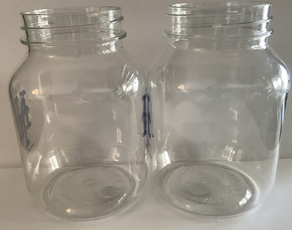 New York Mets Mason Jar Cups-Churchill Container 2016 (2) Plastic Cups ...