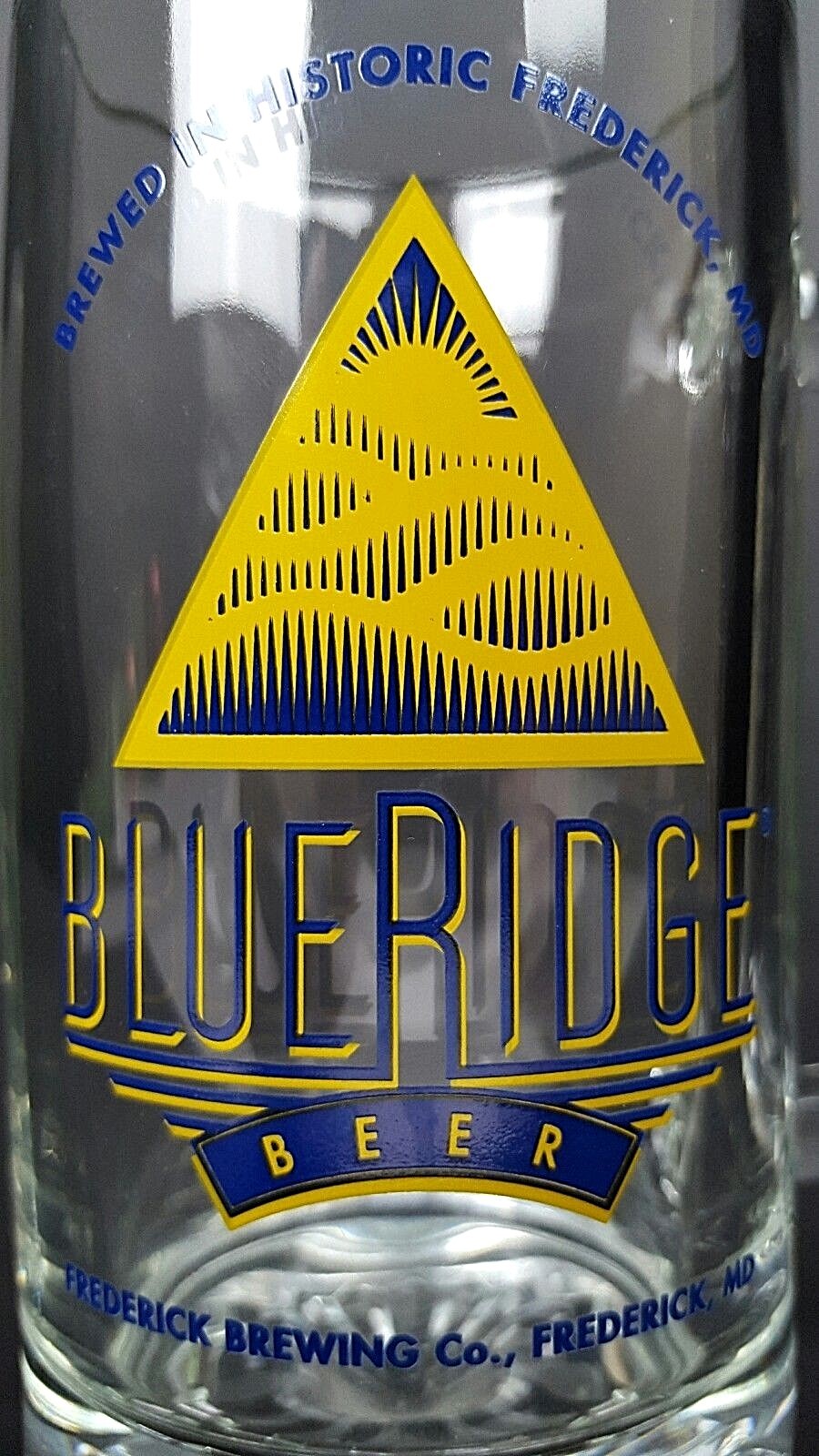 Blue Ridge Beer Frederick Brewing Company Maryland Glass Beer Mug Man ...