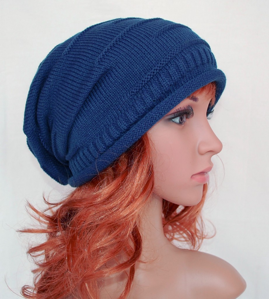 1 Knit Knitted Winter Head Cover Unisex Ladies Men Baggie Baggy Rasta ...