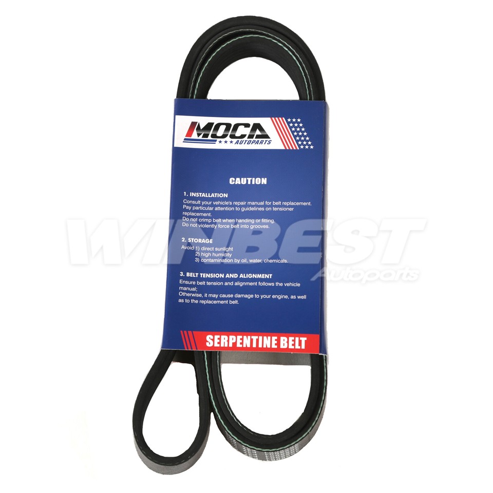 Serpentine Belt 6PK1590 for Dodge Dart Ford Fusion Audi A4 A5 Subaru ...