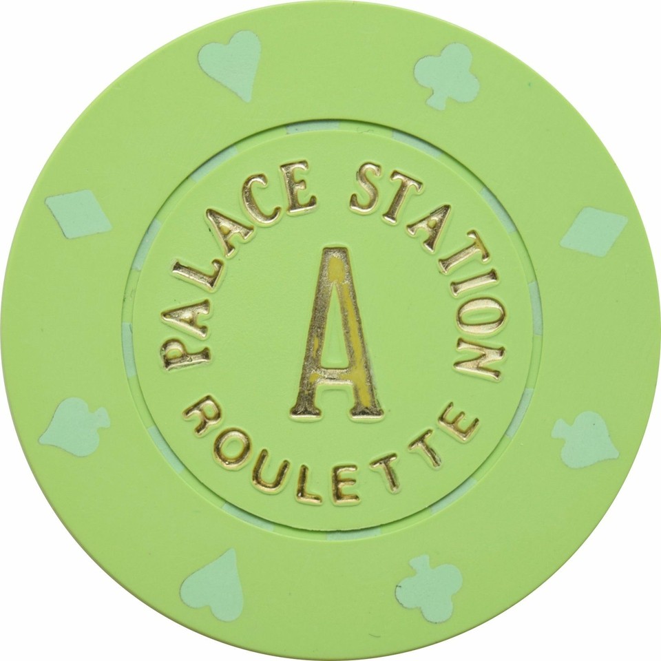 Palace Station Casino Las Vegas Nevada Green Roulette A Chip 1988 | eBay