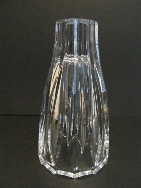 MIKASA CRYSTAL VASE ELEGANT HAND CRAFTED 10"TALL HEAVY ART GLASS 7.5 lb ...