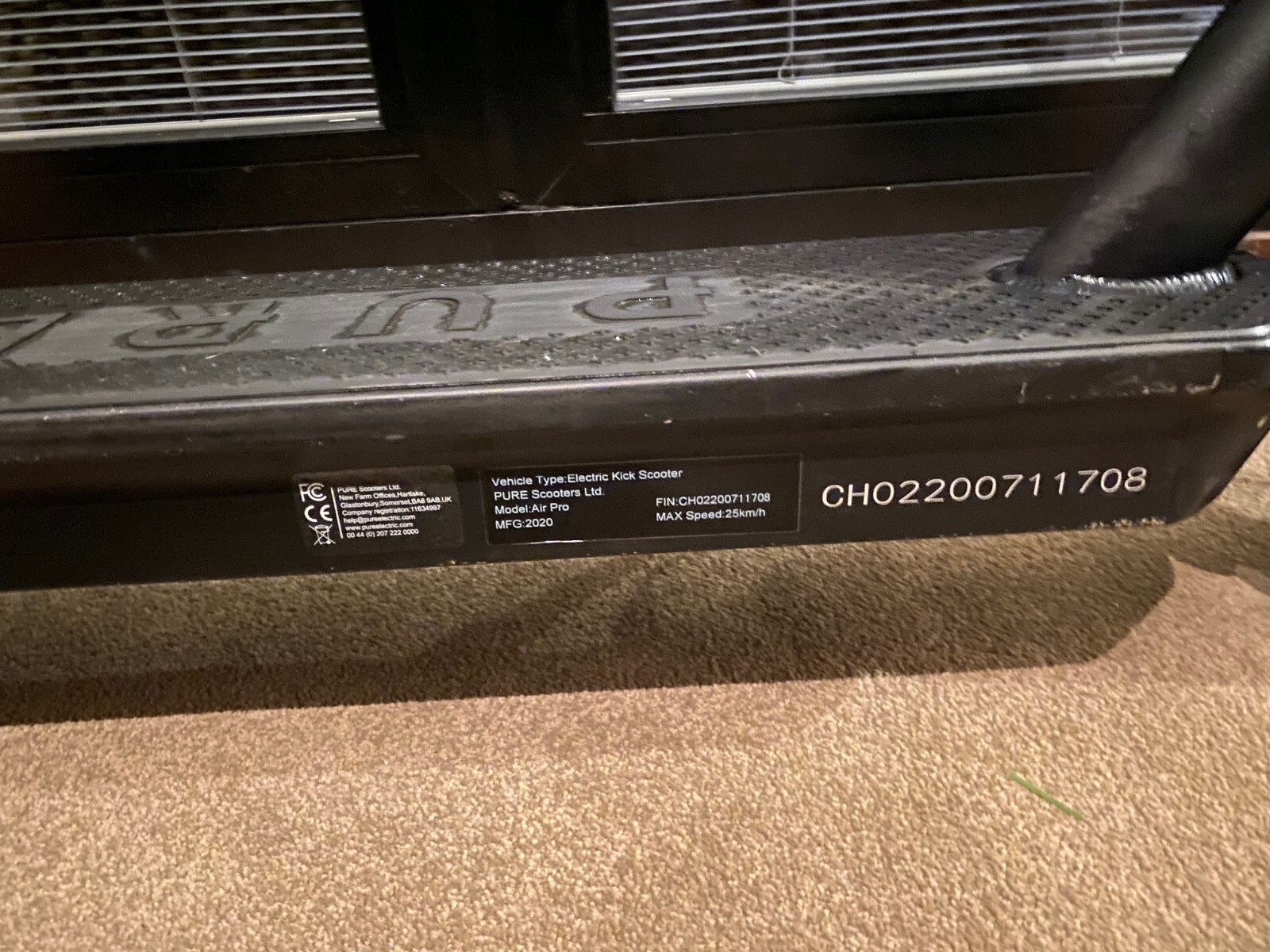 PURE AIR PRO E-SCOOTER 1st GEN (2020) | eBay