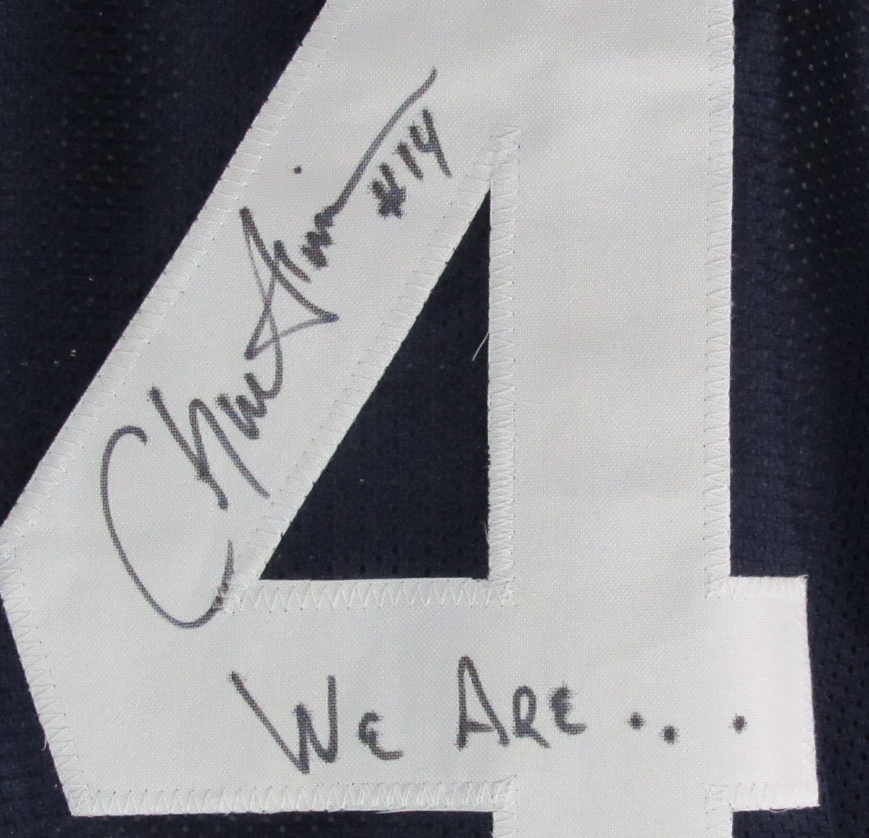 Chuck Fusina Autographed/Inscribed Blue Custom Football Jersey Penn ...