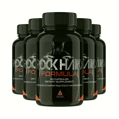 5-Pack Rock Hard Formula Pills, Rock Hard Formula Male Support - 300 ...