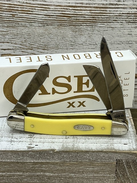 Case Knives Medium Stockman Yellow Handle 3318 CV P/n 00035 for sale ...