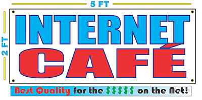 INTERNET CAFE Banner Sign NEW Larger Size Best Quality for The $$$ | eBay
