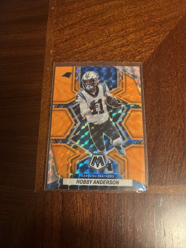 2022 Panini NFL Mosaic Robby Anderson Orange Mosaic Prizm #30 Carolina ...