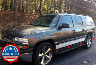 2000-2006 Chevy Suburban No Flare Rocker Panel Trim Stainless Steel 6 ...
