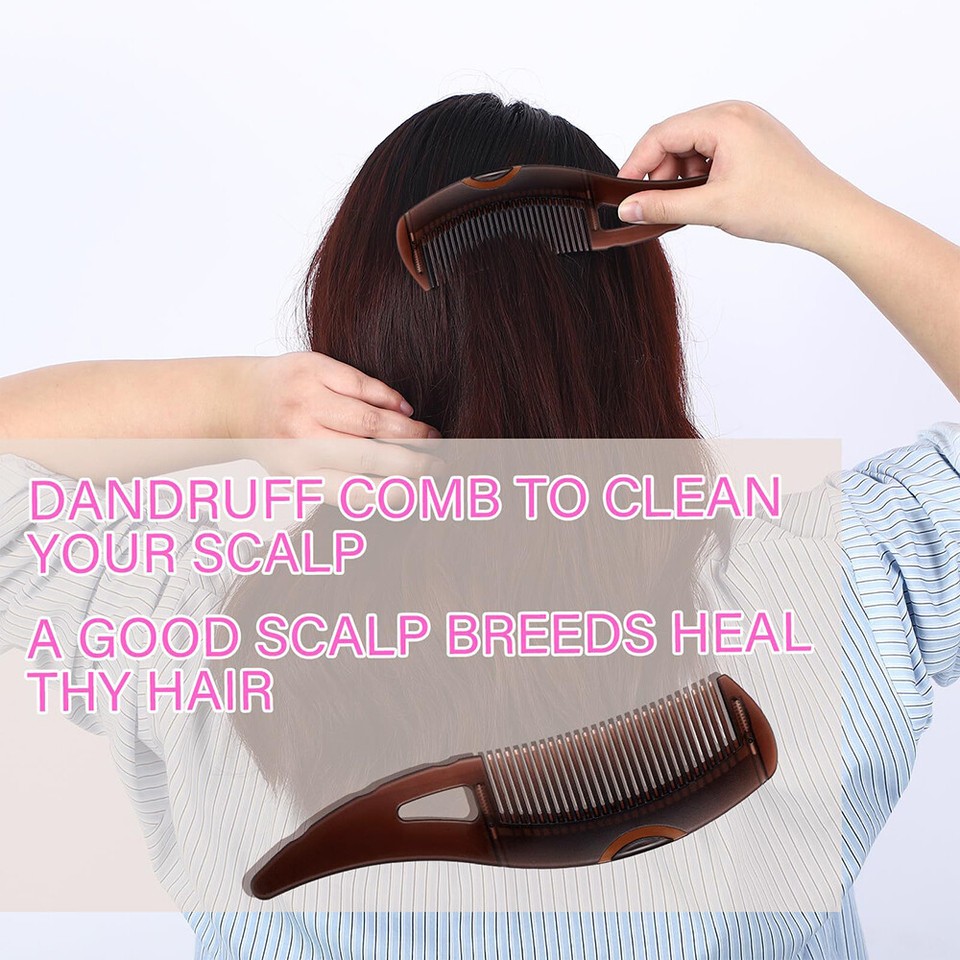 2pcs Dandruff Comb Hollow Tooth Comb for Scalp Massage and Dandruff ...