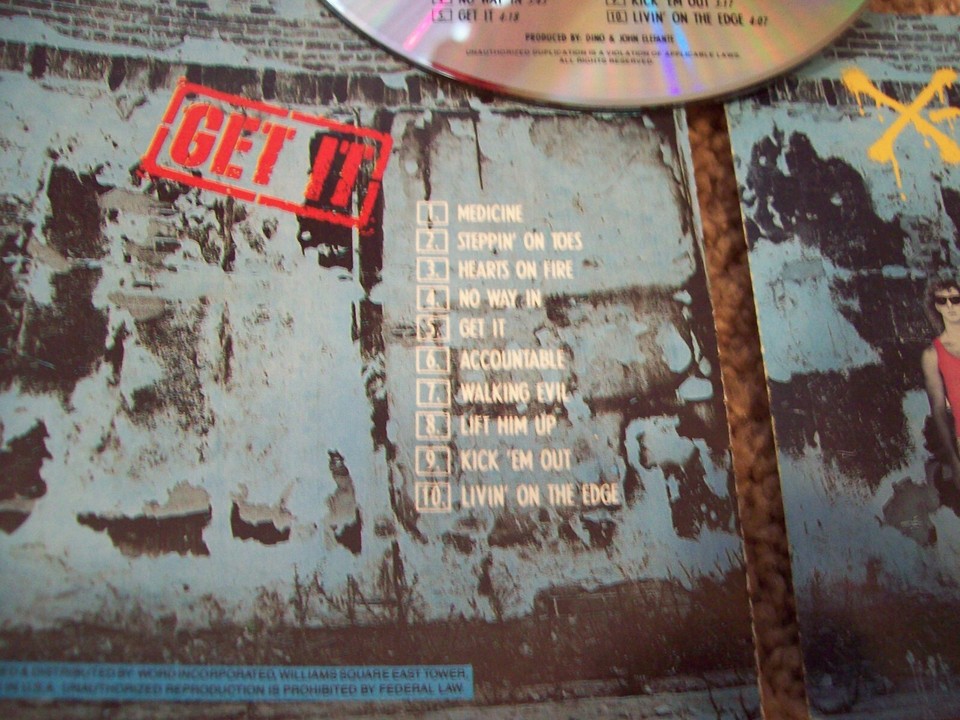 X-Sinner - Get It CD *RARE* 1989 Pakaderm Mastedon John Dino Elefante ...