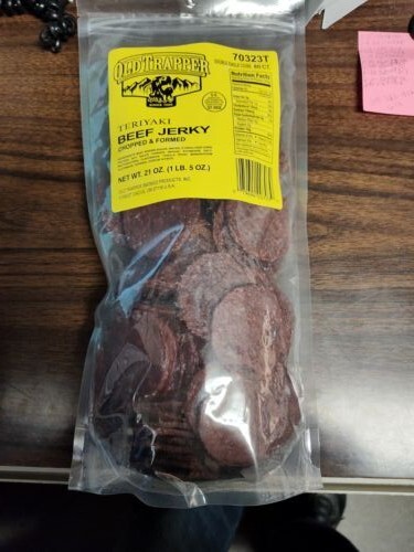 Old Trapper BEEF JERKY ROUNDS 80 ct Bulk Teriyaki REFILL 1.5 Pounds ...