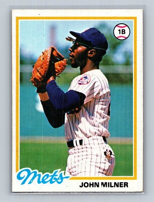 1978 Topps Baseball Card John Milner #304 Mets | eBay