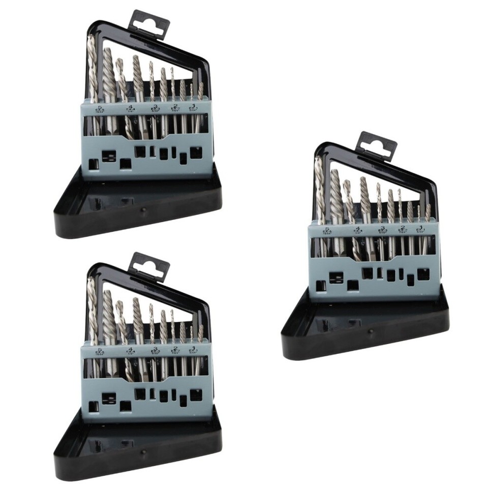 10 Pcs Screw Extractor Tool Easy Out Tool Set Rigid Screw Extractor Set ...