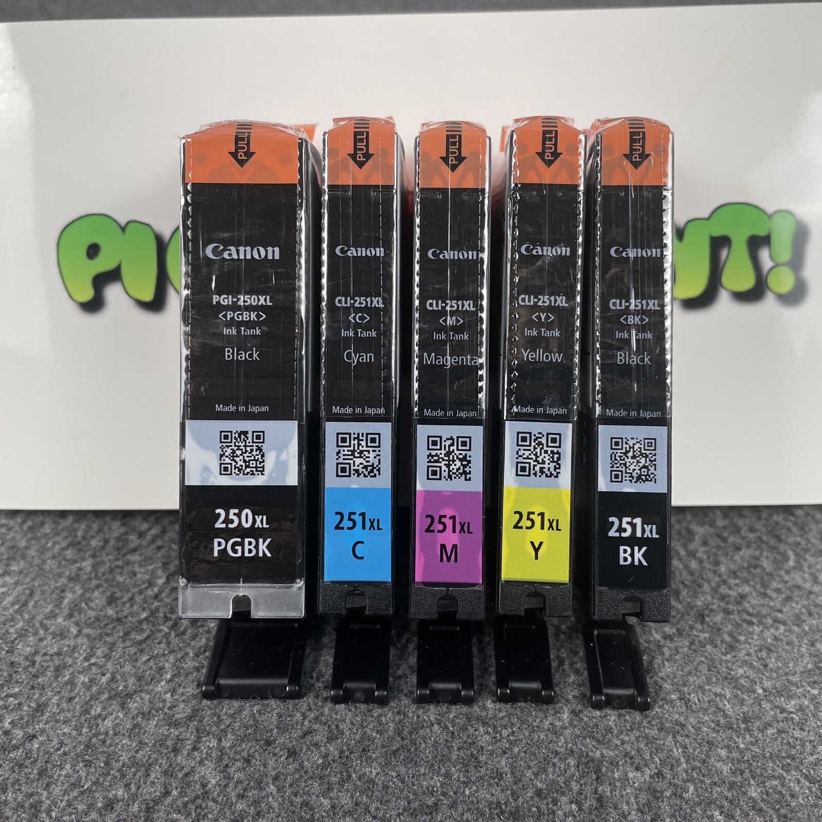 5PK Genuine Canon OEM 250XL/251XL Ink Cartridges PGI-250XL CLI-251XL C ...