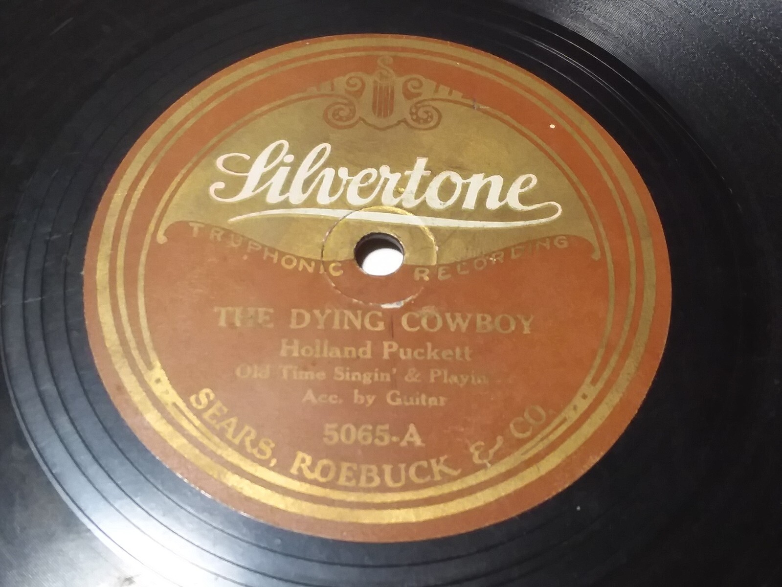 Holland Puckett - Silvertone 5065 - Dying Cowboy - 78 rpm | eBay