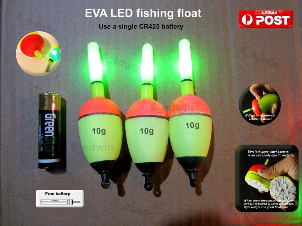 LED Electronic Night Fishing Floats Electric Float Bobber Free ...