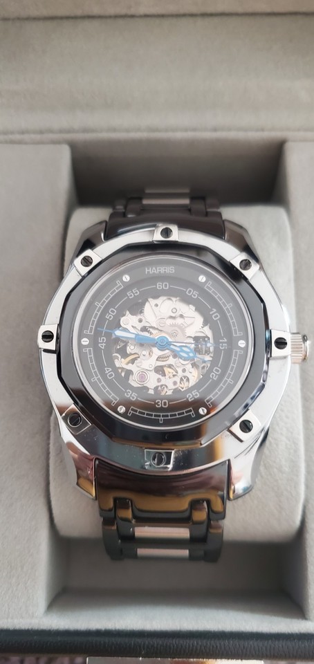 Croton Lord Harris Limited Edition Tungsten Skeleton Watch CN307069 | eBay
