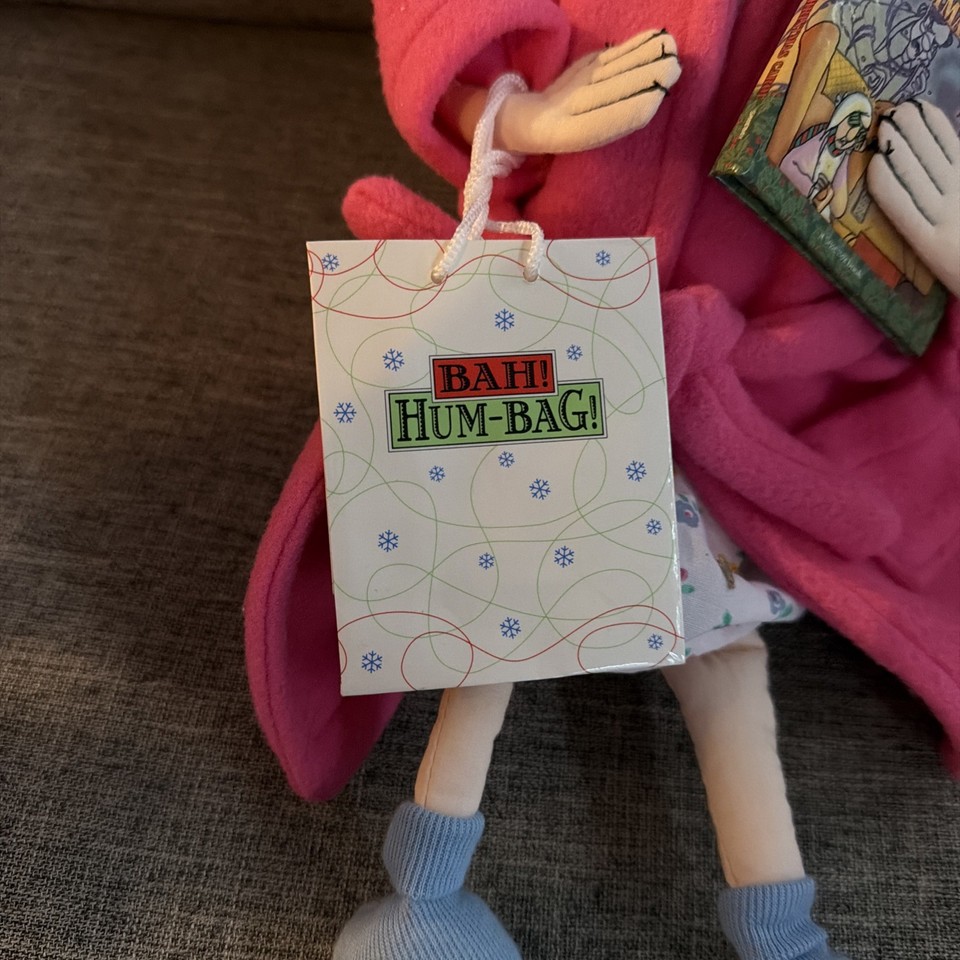 Hallmark Shoebox 16" Maxine Plush Doll Bah Hum Bag Christmas Carol With ...