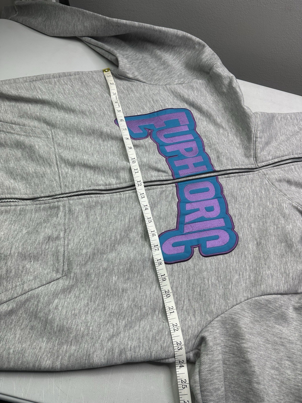 New Euphoric 777 Full Zip Flower Grey Hoodie Men’s Size XL | eBay