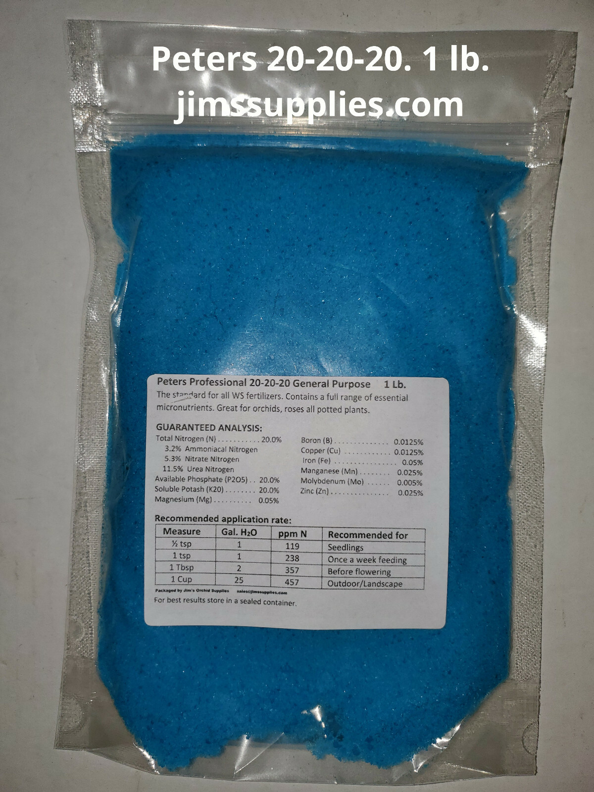 Peter's 20-20-20 General Purpose Fertilizer with Micro Nutrients. 2 ...
