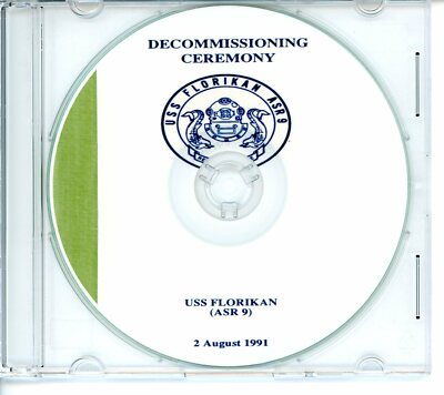 USS Florikan ASR 9 Decommissioning Program 1991 United States Navy ...