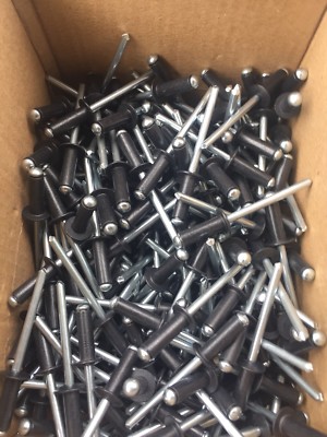 100pk Black Pop rivets 3/16” Dia. Military aircraft aluminum sheet ...