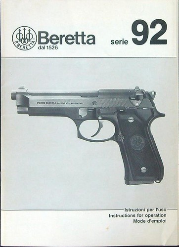 BERETTA FROM 1526 SERIES 92 AA.VV. BERETTA 0000 | eBay
