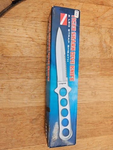 Tiger Shark Dive Knife & Leg Strap Sheath, Ridge Runner, 9 inches | eBay