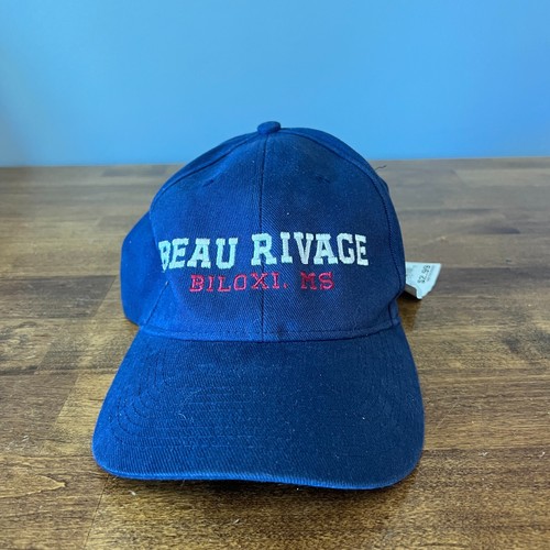 Beau Rivage Biloxi MS Strapback Hat Blue Adjustable Destination Retro ...