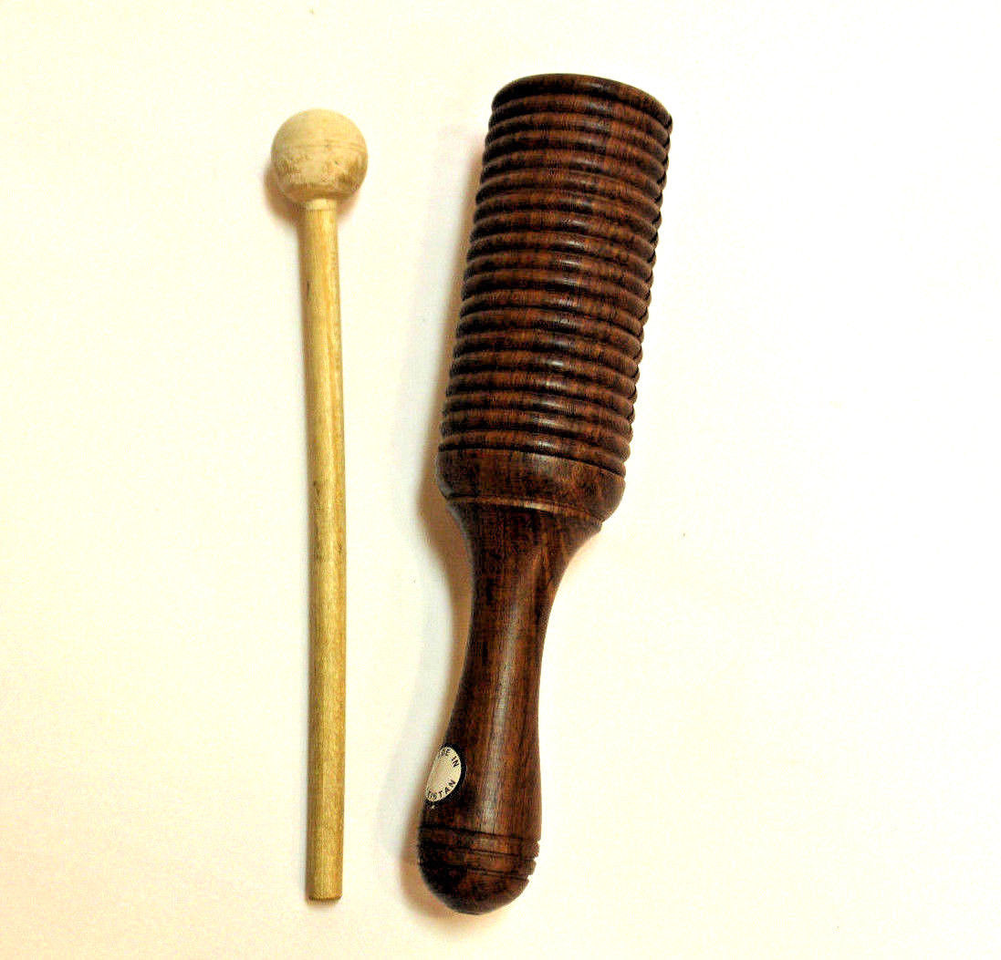 Wooden Agogo Bell Ribbed Percussion Instrument Wholesale Lot 10 Pieces ...