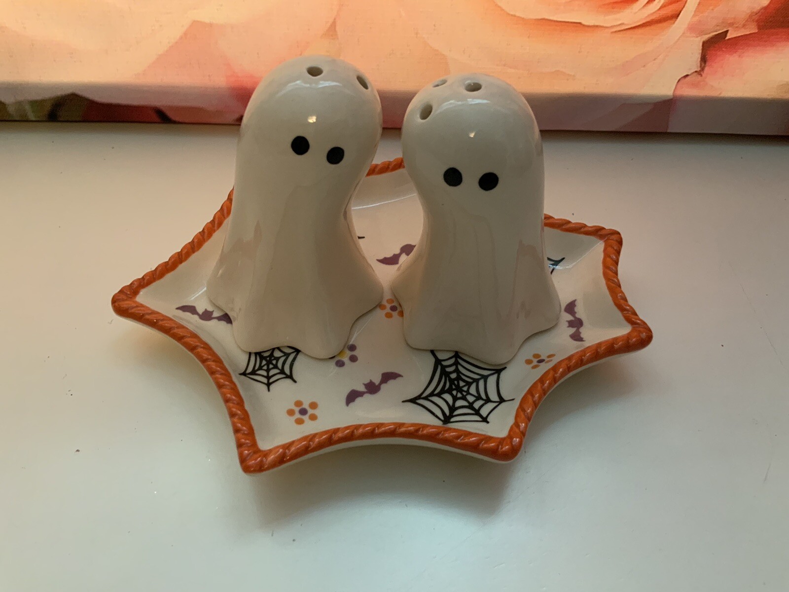 Boofetti Ghost Salt & Pepper Shakers Set Temptations By Tara | eBay
