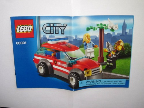LEGO Instructions ONLY for 60001 Fire Chief Car, FREE Shipping! | eBay