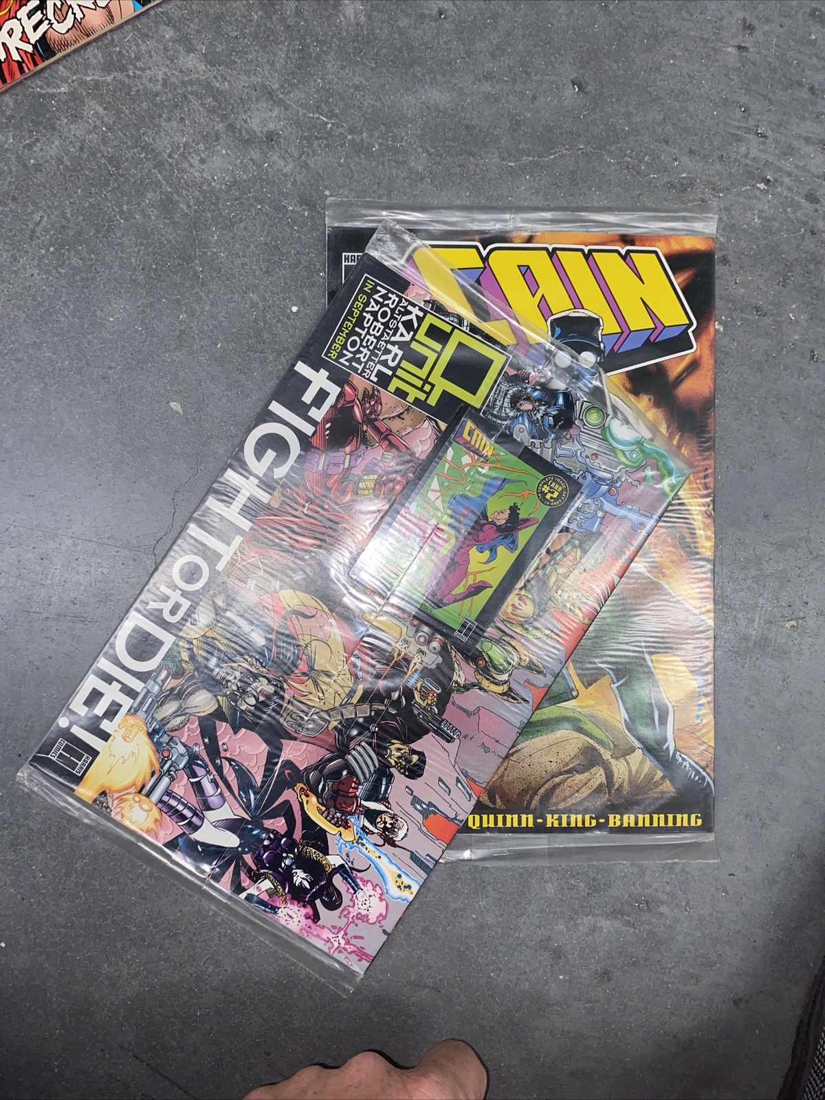 Lot of 2 Cain #1 (Harris Comics, 1993) polybagged w/ trading card | eBay